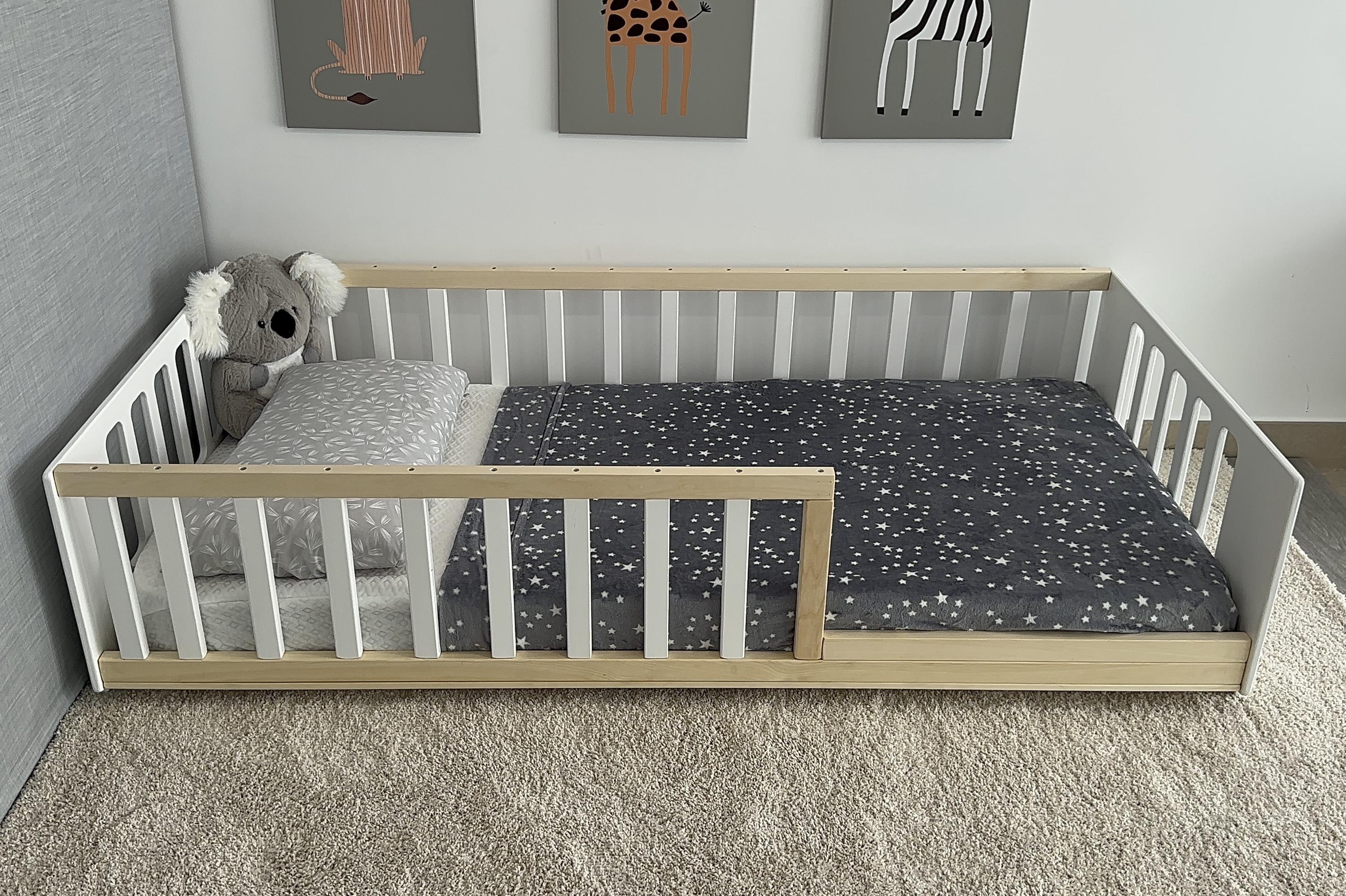 One of a Kind Adjustable Kids Bed | Toddler Floor Bed With 6 Height ...