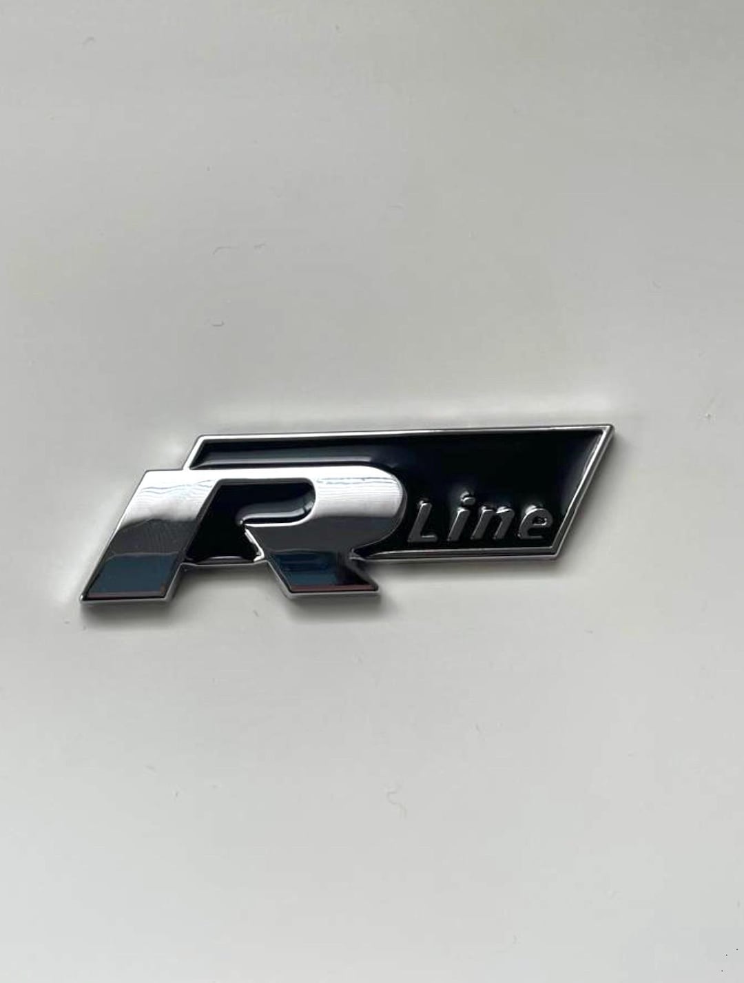 VW R-line Badge Emblem Black - Etsy