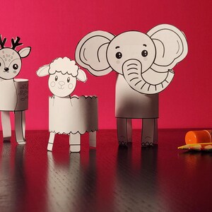Printable Paper Animal Craft – Instant Download - Etsy