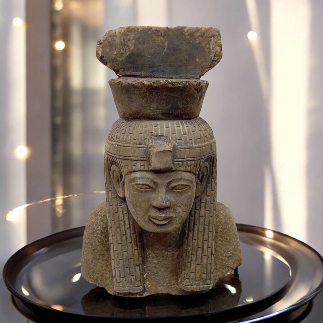 Ancient Queen Meritamun Statue Rare Egyptian Antiquity Hand Carved ...