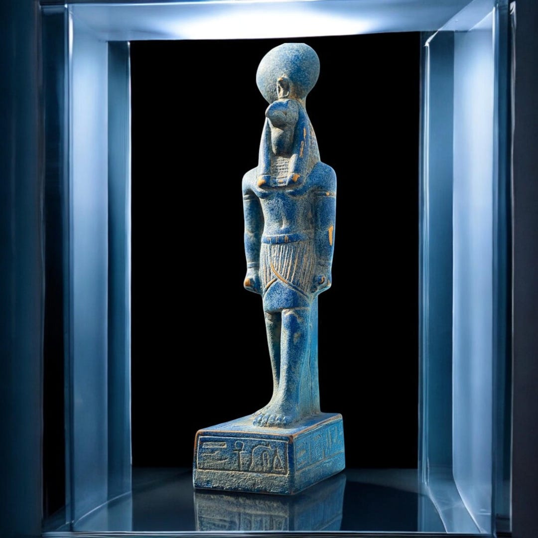 Rare Ancient Egyptian Thoth Statue God of Wisdom and Writing Handmade ...