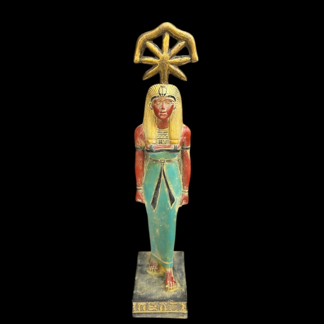 Rare Seshat Statue - Egyptian Goddess of Wisdom & Writing - Handmade ...