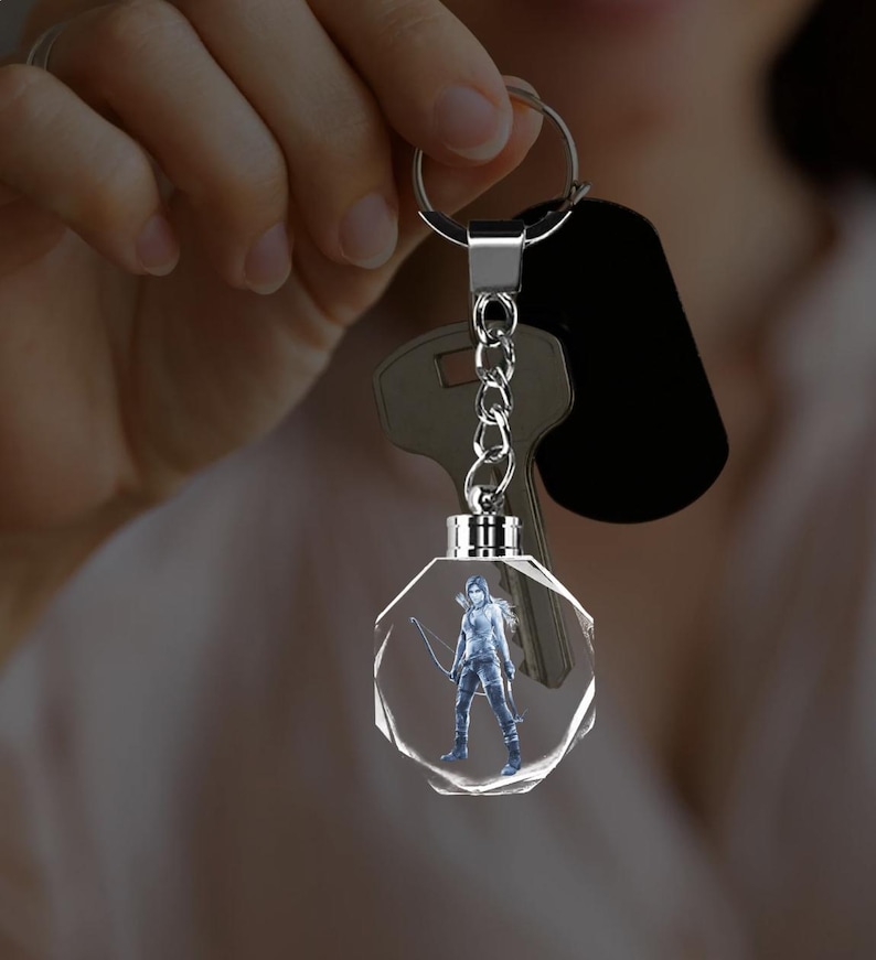 Custom Hand Made - Lara Croft Inspired LED Color Changing K9 Crystal ...