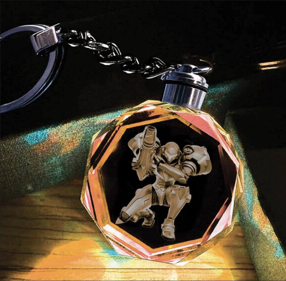 Custom Hand Made - Metroid Inspired LED Color Changing K9 Crystal ...