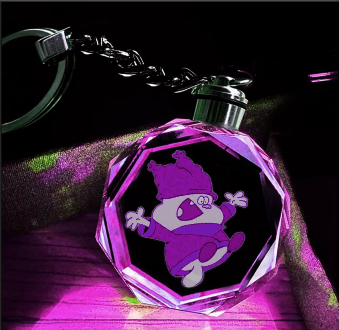 Custom Hand Made - Chowder LED Color Changing K9 Crystal Keychain - W 7 ...
