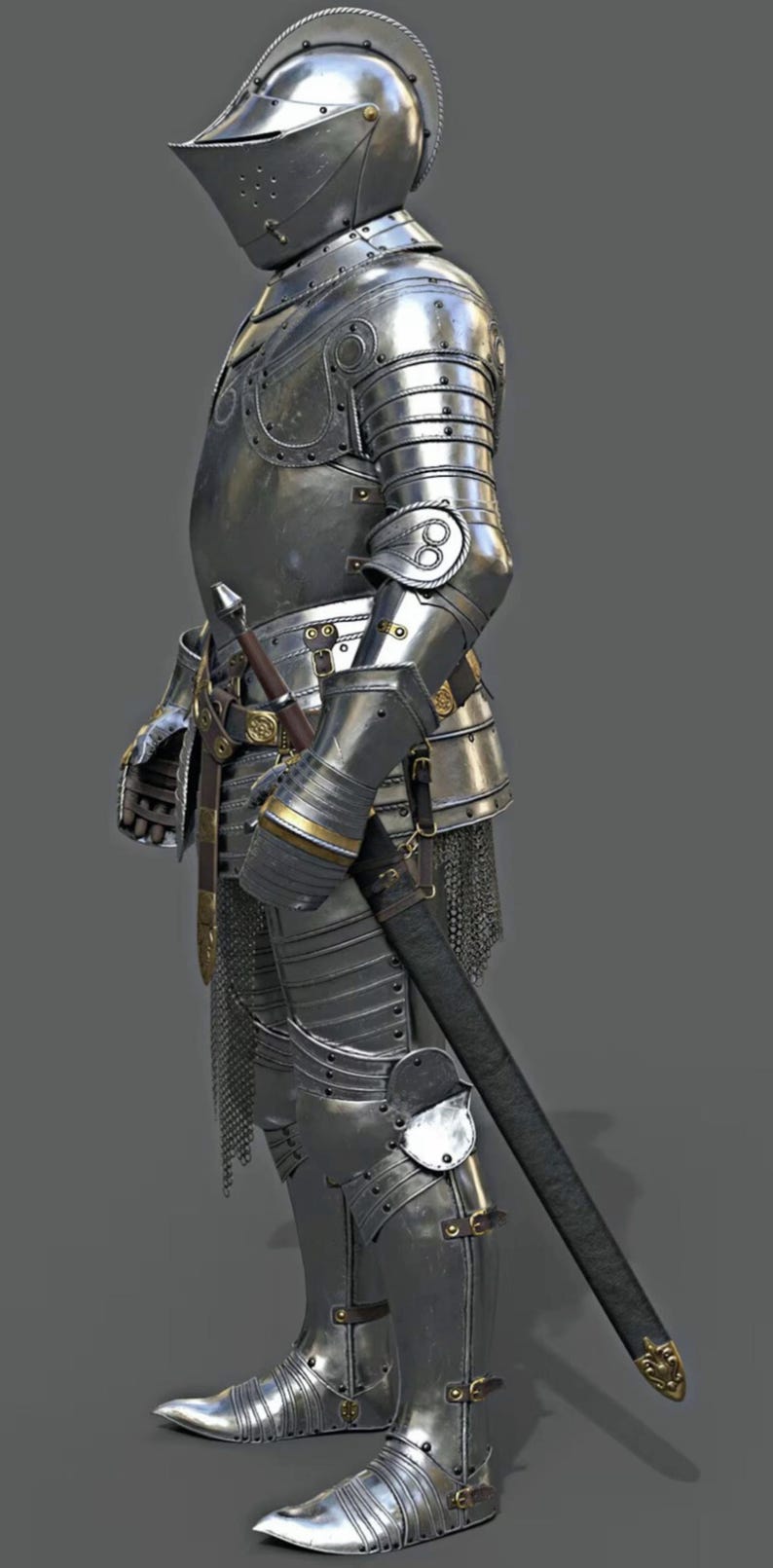 Medieval Combat Full Body Armor Suit, Medieval Knight Armor Costume ...