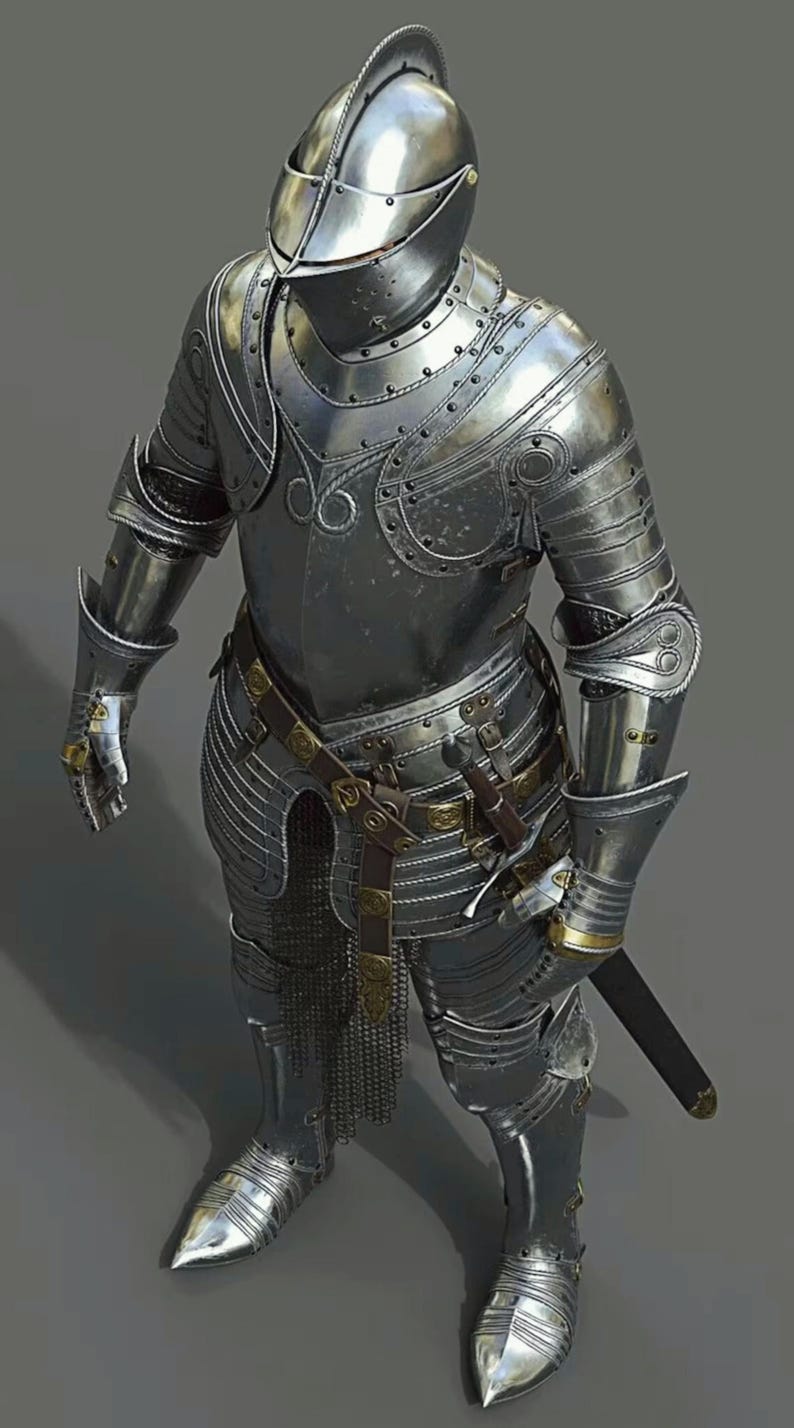 Medieval Combat Full Body Armor Suit, Medieval Knight Armor Costume ...