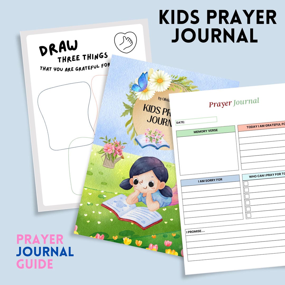 Kids' Prayer Journal | Printable Devotional for Children - Etsy