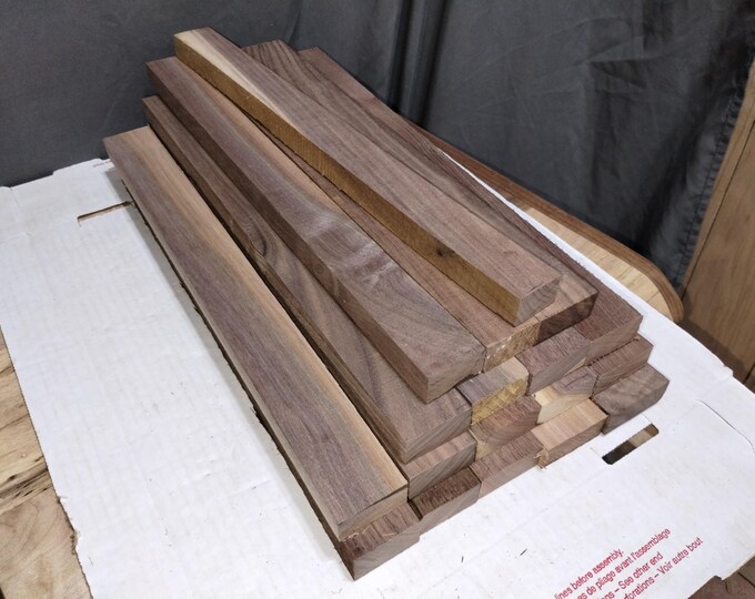 18 (eighteen) Walnut Strips 16" Length for Woodworking Projects ...