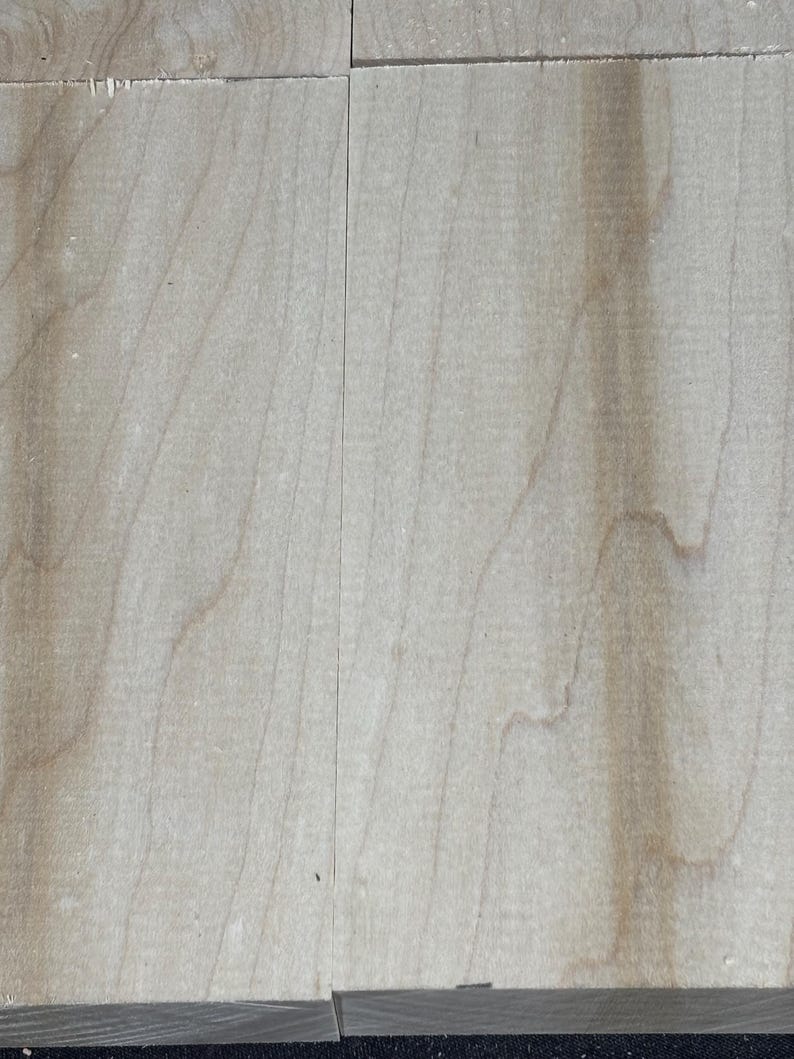9 (nine) Hard Maple Blank Pieces Kiln Dried (6 1/2" X 6 1/2" X 3/4 ...