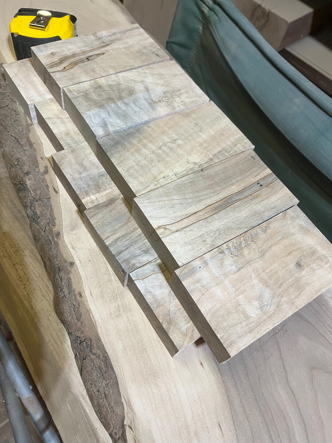 10 Figured Maple Knife Handle Blanks, Carving and Woodworking - Etsy