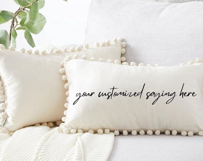 Personalized Pillow, Customize Pillow Words , Address Pillow, Name ...