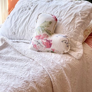 Valentine Heart Pillow, Upcycled Quilt Pillow, Love Message Pillow ...