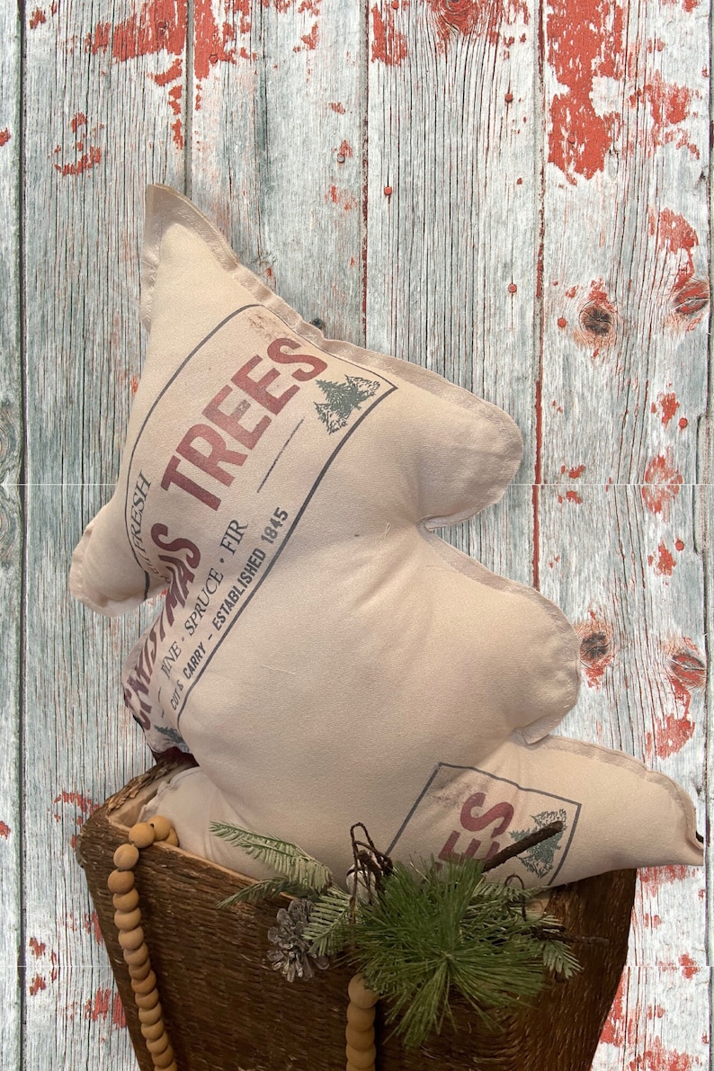 Tree Pillow Christmas Tree Pillow Tree Farm Graphic Pillow - Etsy