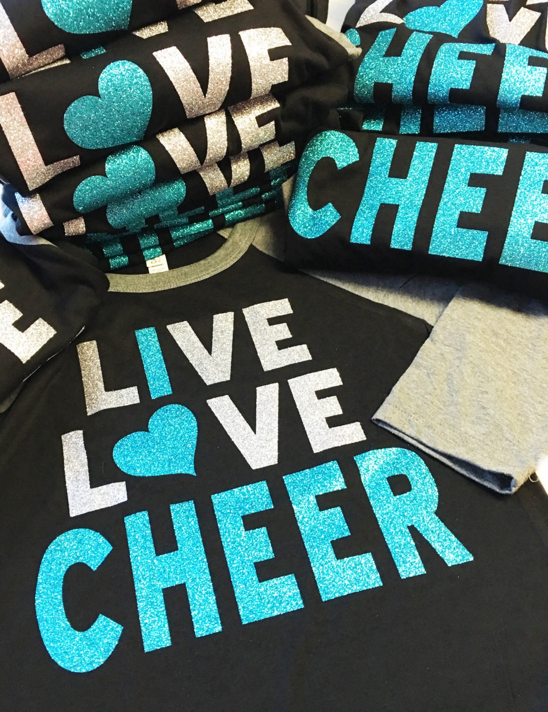Live Love Cheer Shirt, Cheer Team Shirt - Etsy