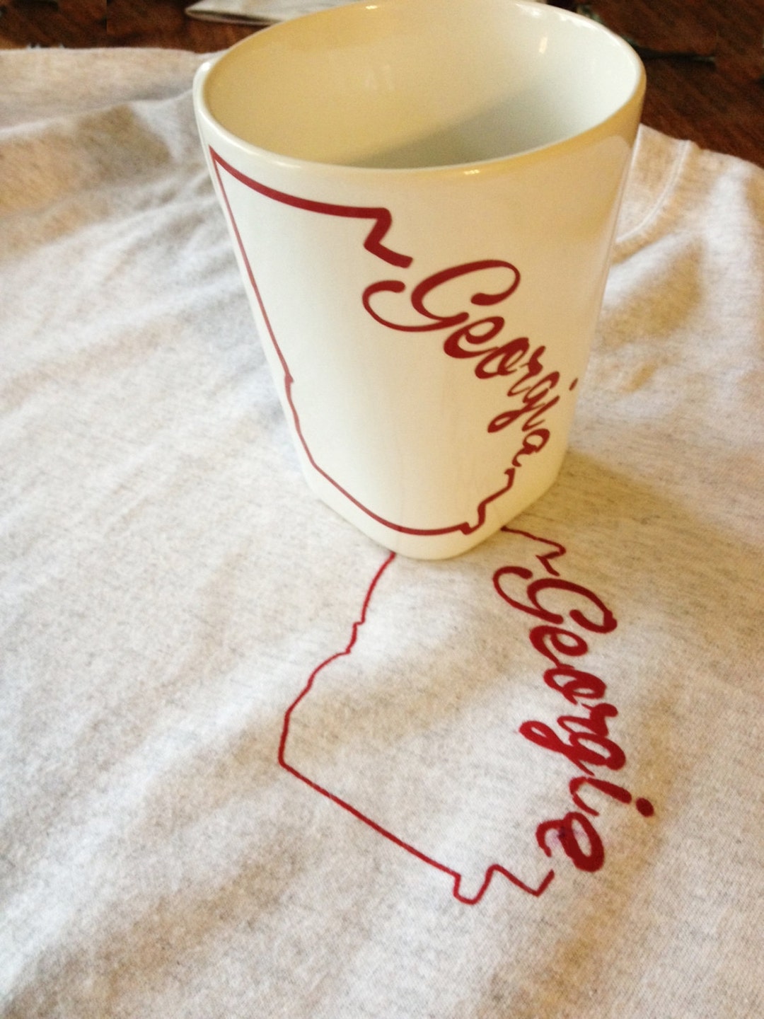 State Outline Mug, Georgia State Mug - Etsy