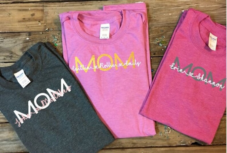 Personalized mom shirt mothers day shirt | Etsy