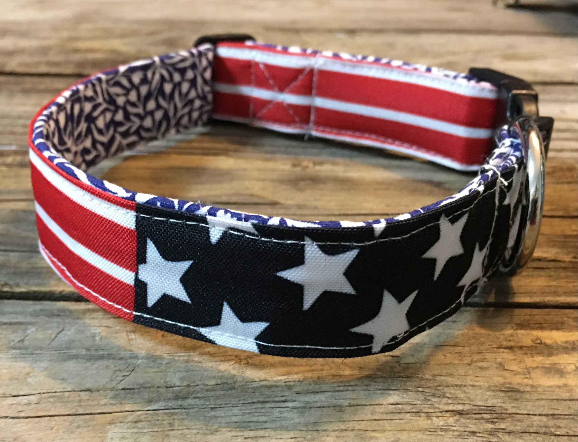 Flag dog collar american flag dog collar | Etsy