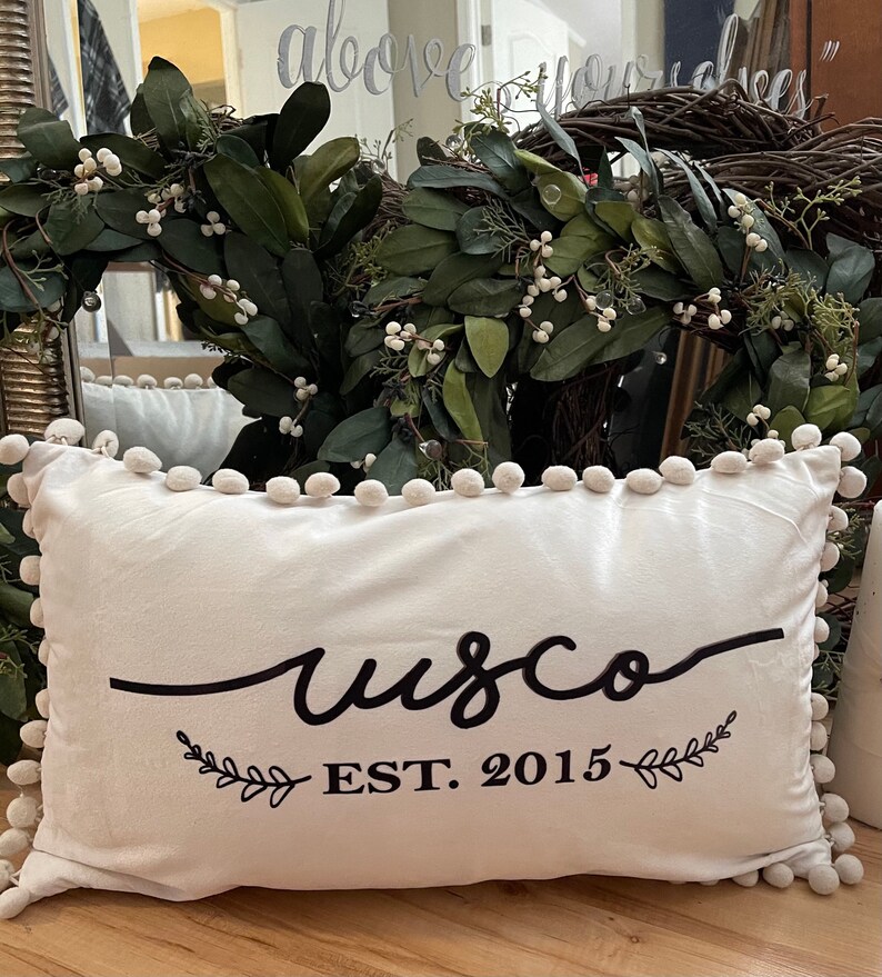 Personalized Pillow Customize Pillow Words and Letters - Etsy