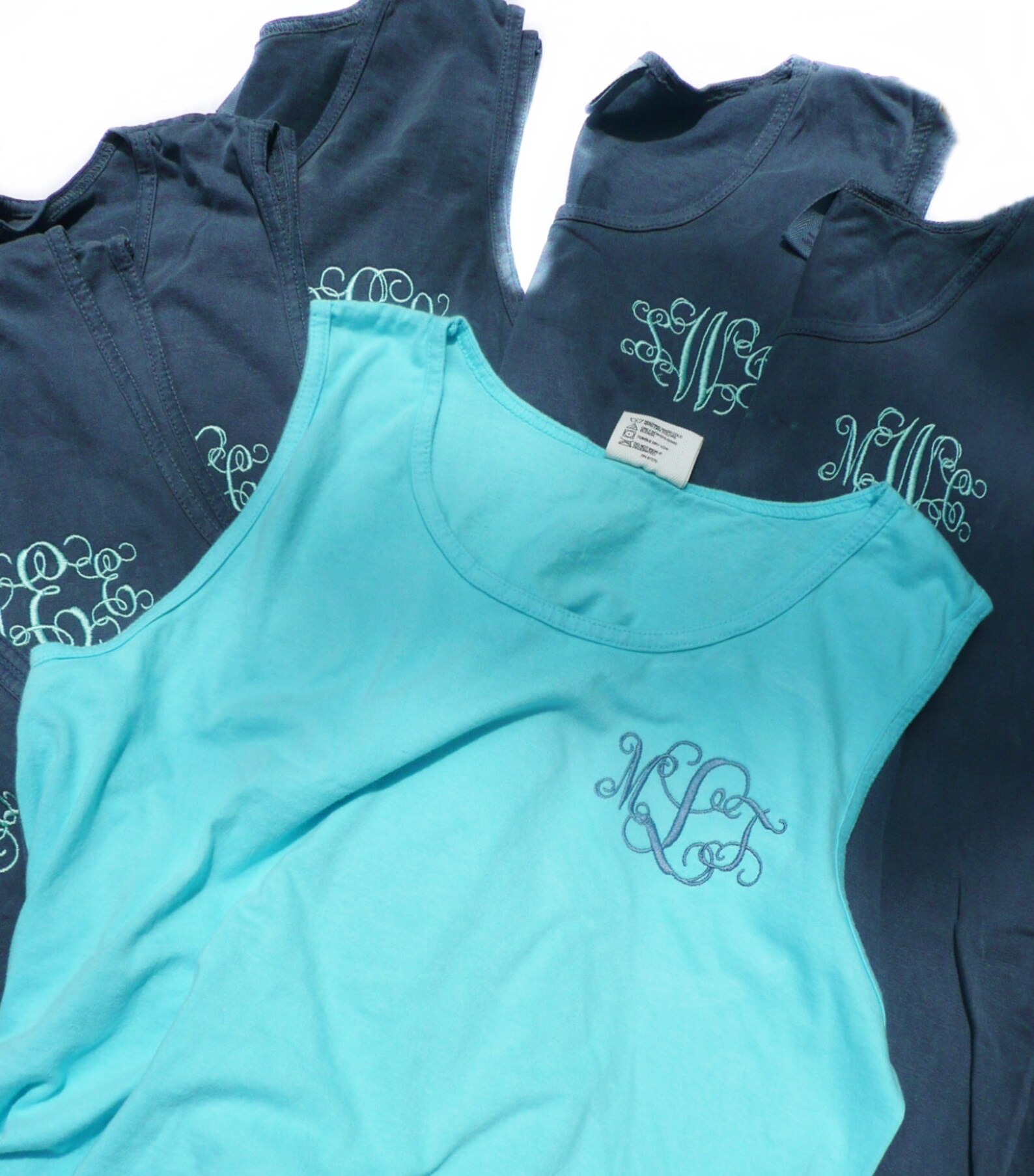Comfort Colors Tank Top Monogrammed Tank Top - Etsy