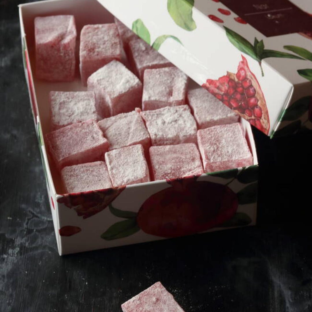 Handcrafted Rose Cube Turkish Delight – Authentic Turkish Sweets ...