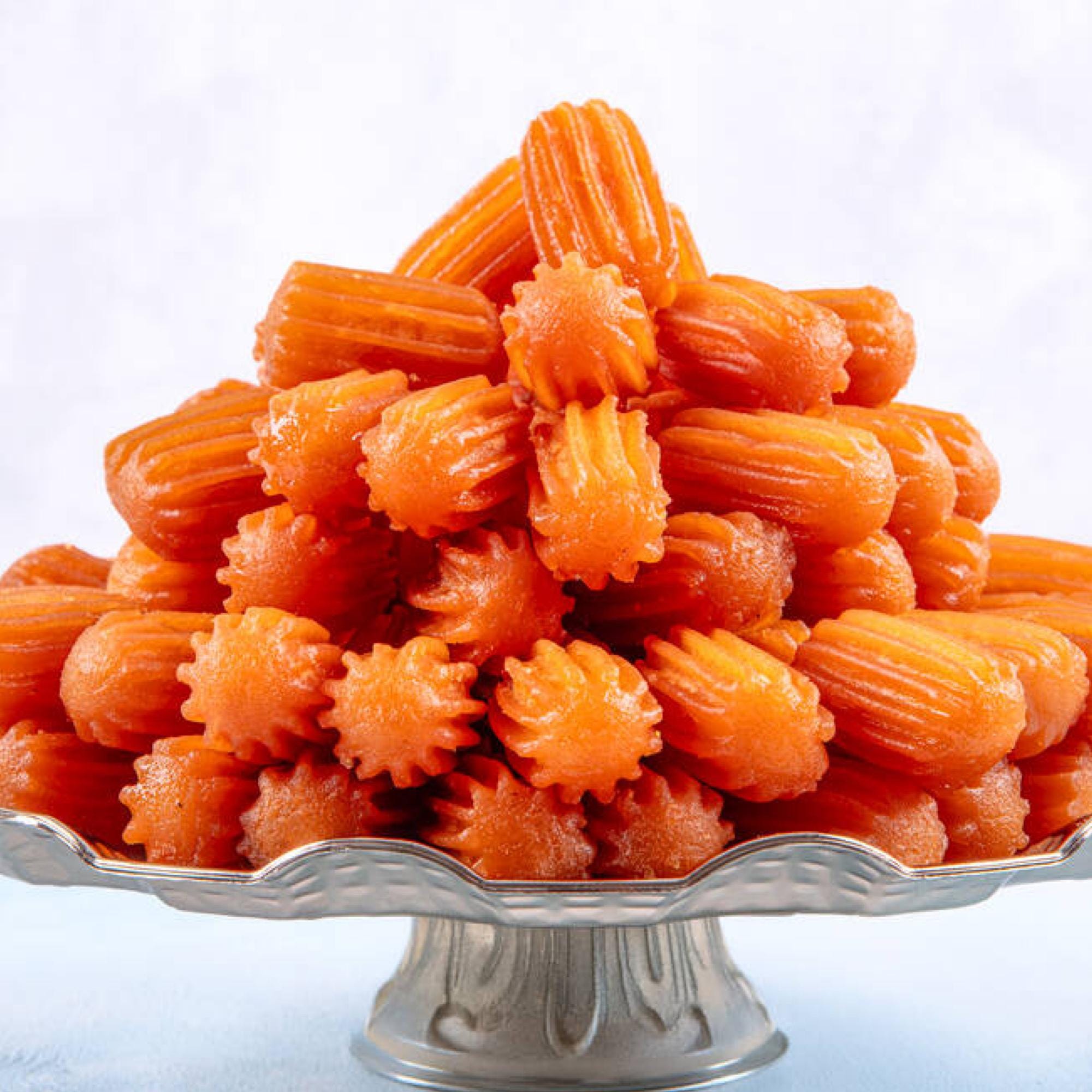 Traditional Turkish Tulumba Dessert, Crispy Outside, Soft Inside ...