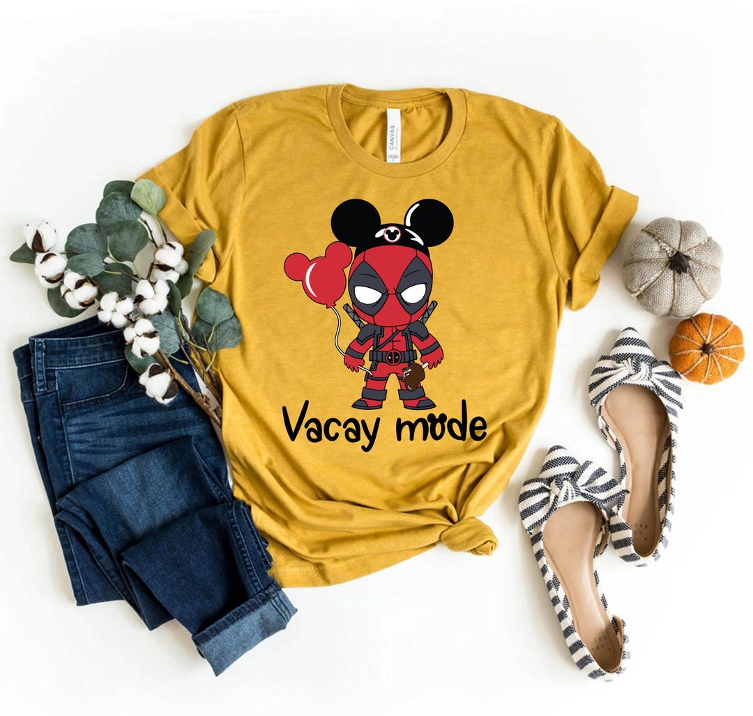 Deadpool Vacay Mode Shirt, Marvel Characters Shirt, Funny Deadpool ...