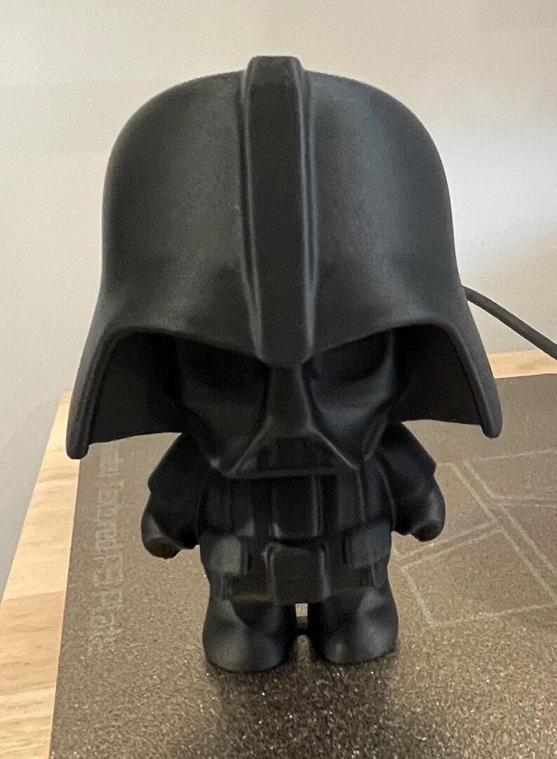 Mini Darth Vader 3D Printed Matte Black - Etsy