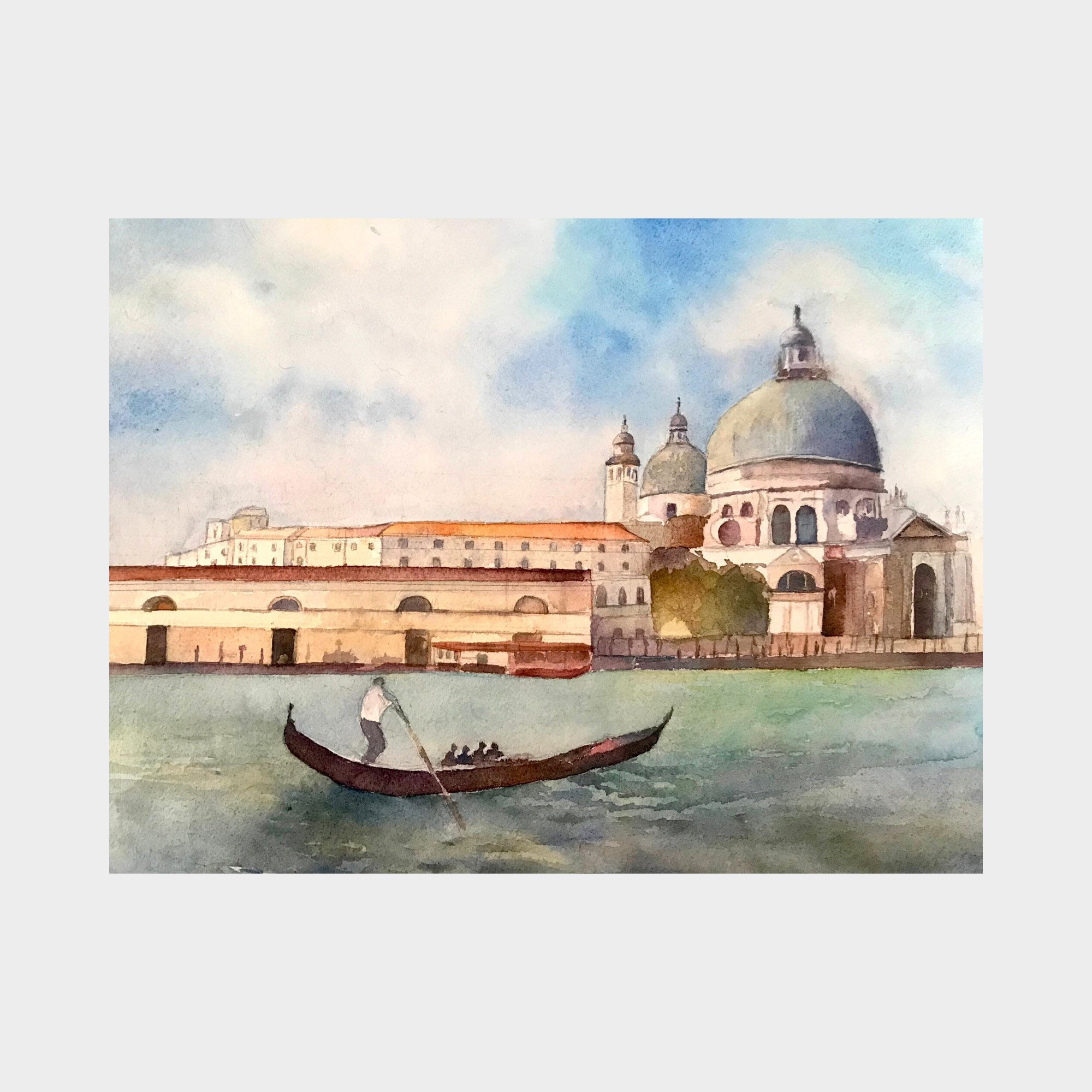 Venice Watercolor Painting, Original Watercolor,handmade Watercolor ...