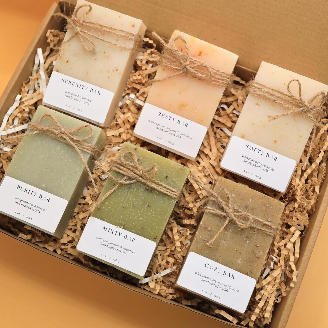 Organic Vegan Soap Bar Set | Handmade, Plant-based, Natural Skincare - Etsy