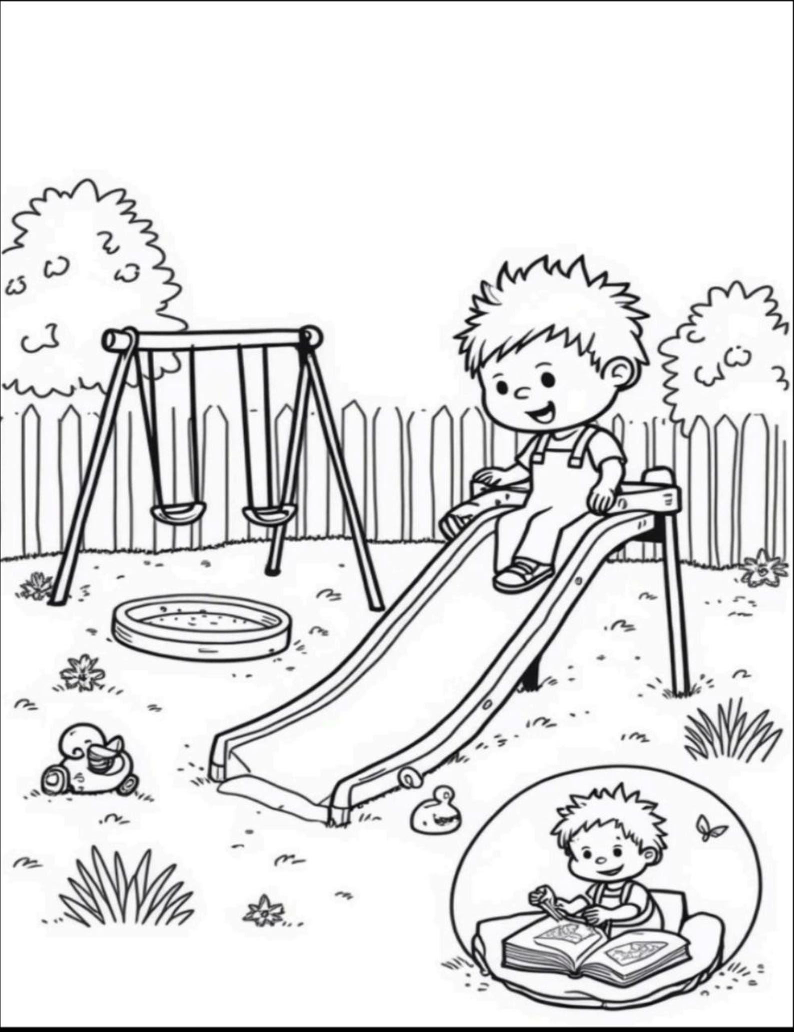 Digital Coloring Book for Children My Garden Adventure Coloring Book ...