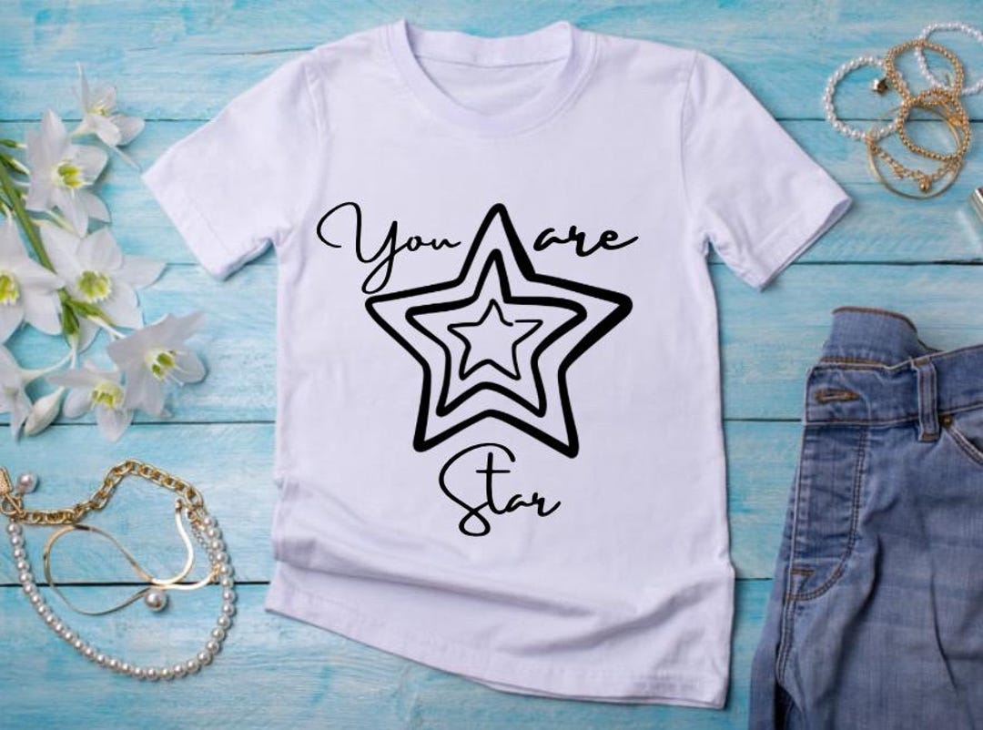 You Are a Star SVG | Motivational Star Quote PNG | Inspirational ...