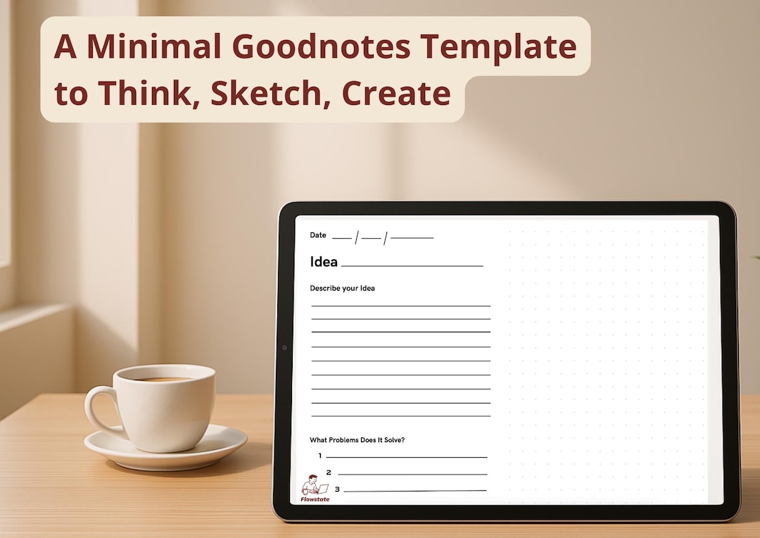 Digital Idea Capture Template | Goodnotes Notebook for Entrepreneurs ...