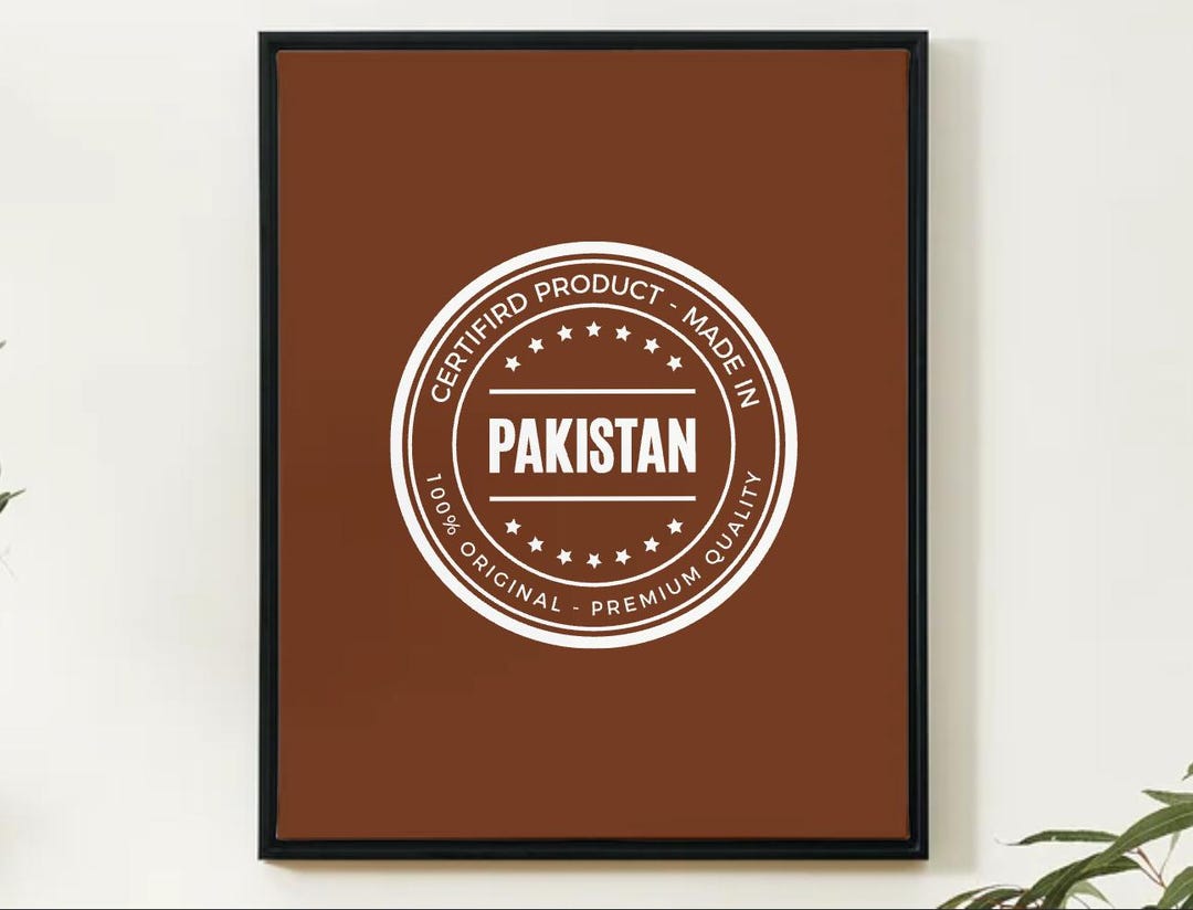 Made in Pakistan Map Print. Pakistan Wall Art Map Print, Minimalist Map Design, Pakistan Prints ...