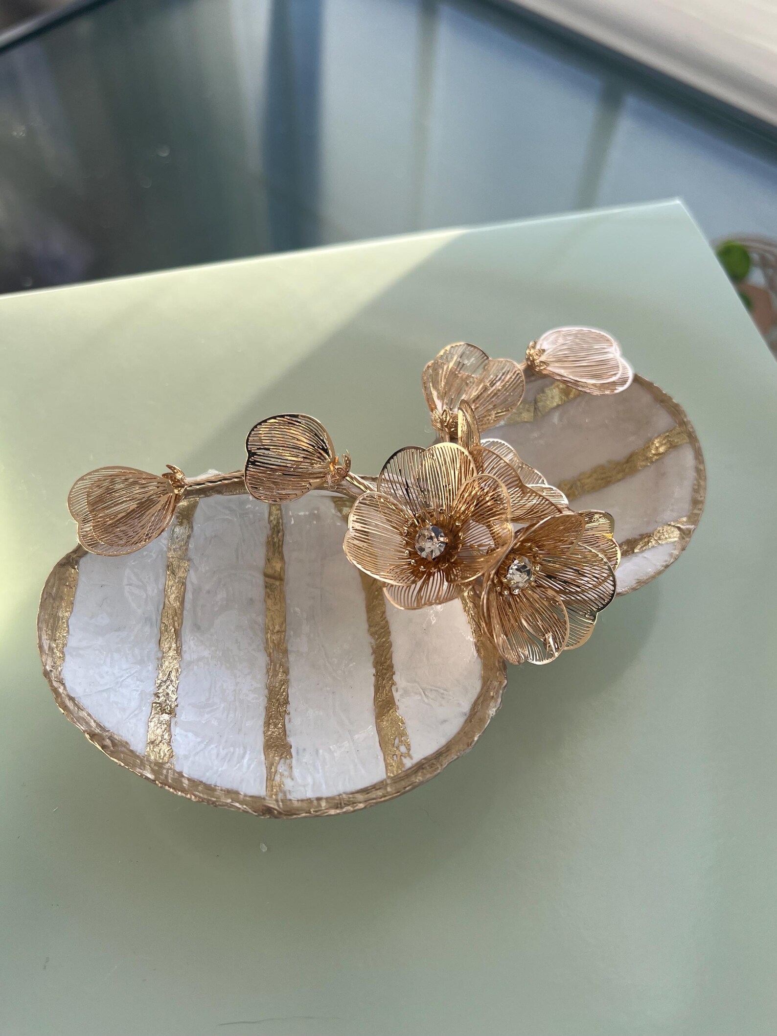 Gift Box| Decoupage Shell | Shell Ring Dish| Jewelry Dish| Gift for Mom ...