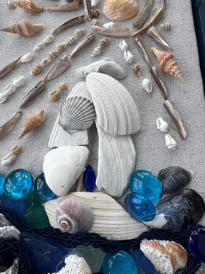 11x14 Shadow Box Shell Art Lighthouse - Etsy