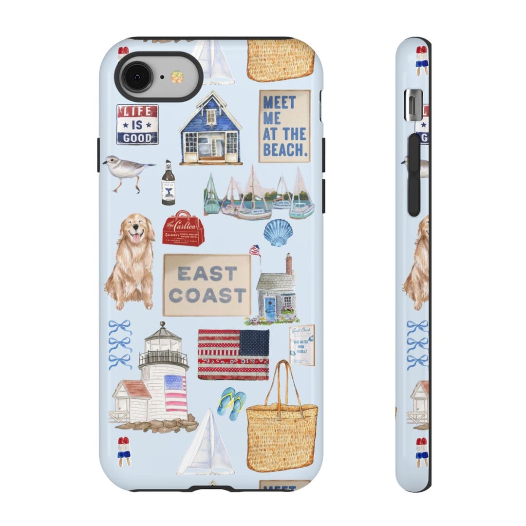 Cape Cod Phone Case, Nantucket, Cute Trendy Case, Baby Blue, Costal ...