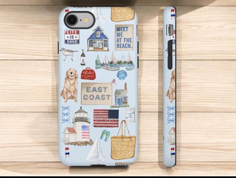 Cape Cod Phone Case, Nantucket, Cute Trendy Case, Baby Blue, Costal ...