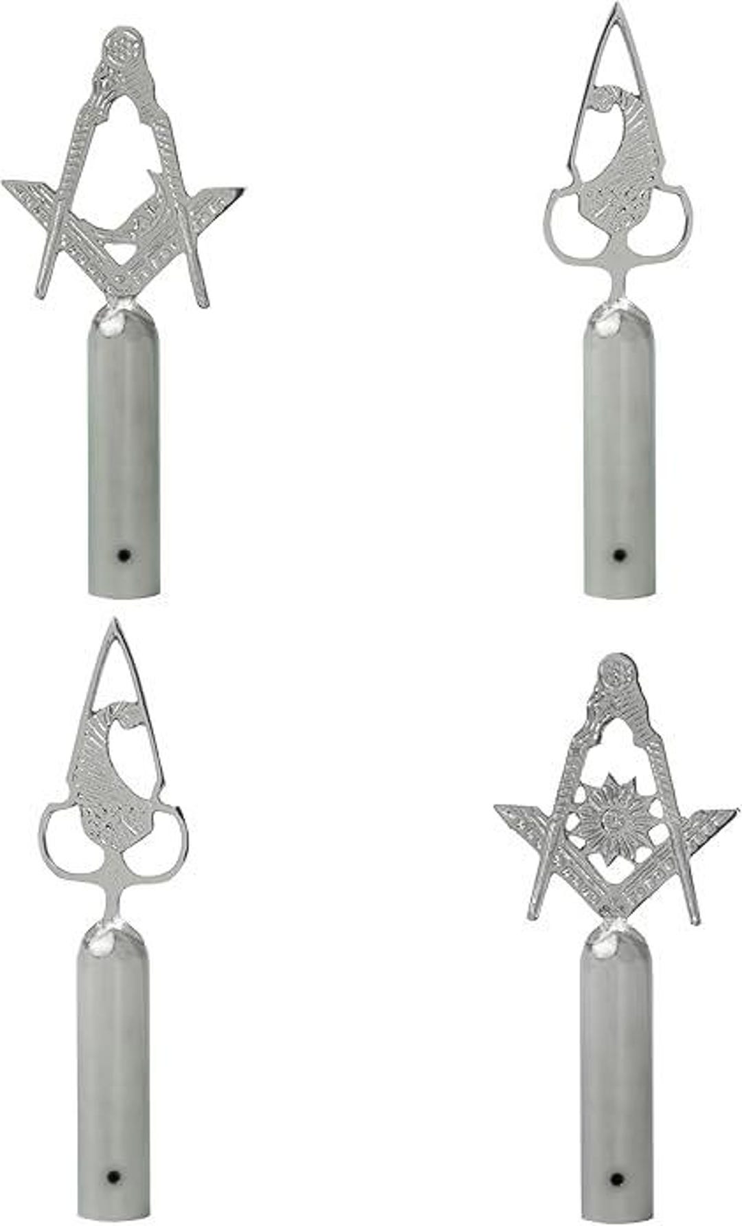 Masonic Regalia Silver Masonic Blue Lodge Tops Set With MM Emblem ...