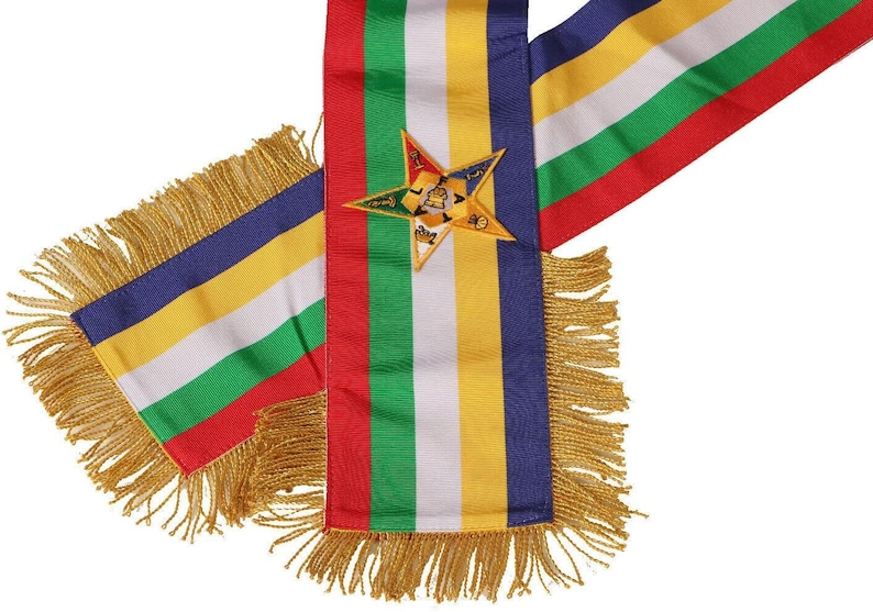 OES Sash Masonic Order of Eastern Star Sash - Five Colors Cotton Gloves ...