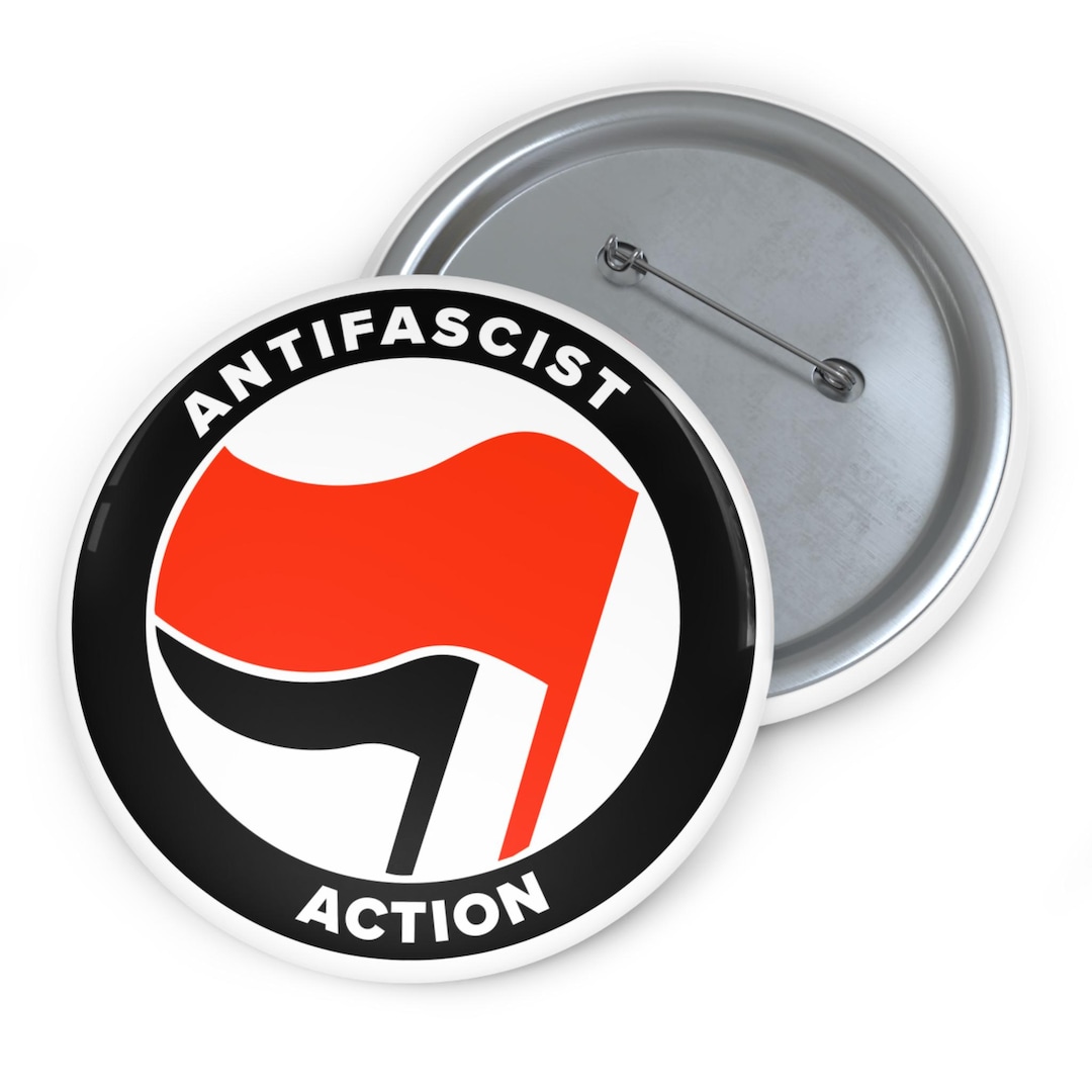 Antifa Pin | Anti-fascist Badge | Antifa Logo | Antifascist Symbol ...