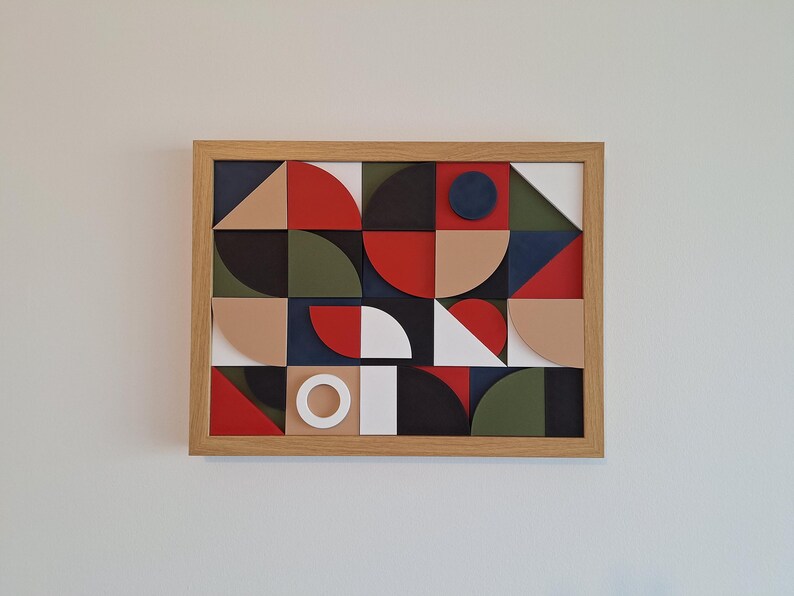 Geometric 3d Printed Wall Decor, Wall Decoration - Etsy