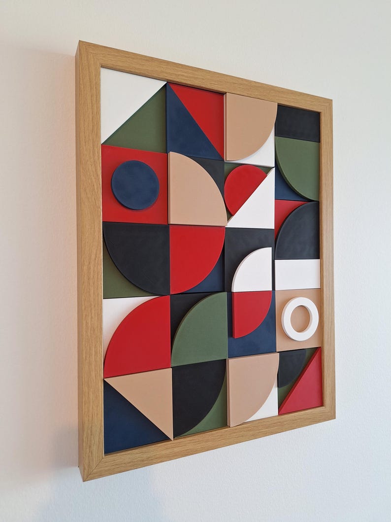 Geometric 3d Printed Wall Decor, Wall Decoration - Etsy