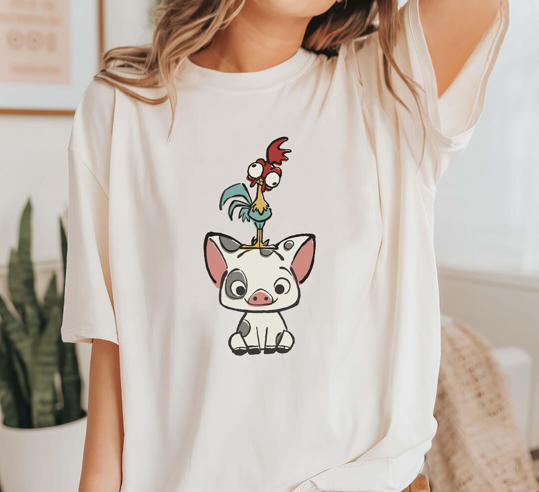 Retro Pua Hei Hei Moana Comfort Colors Shirt, Disney Moana T-shirt ...