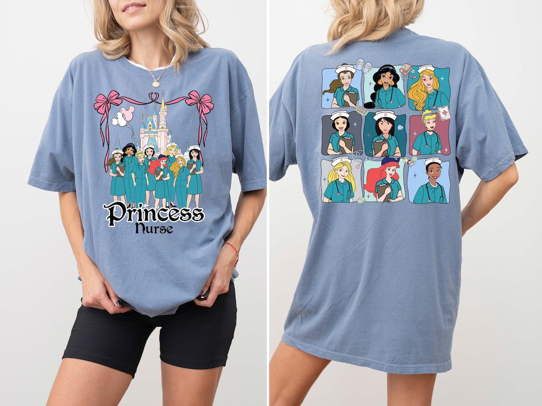 Two-sided Disney Princess Nurse Shirt, in My Disney Nurse Era, New ...