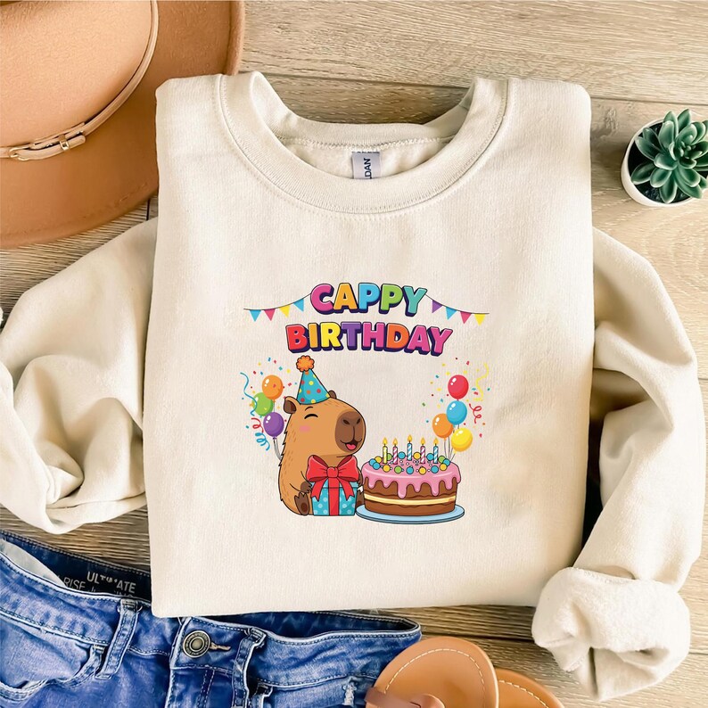 Cappy Birthday Capybara Birthday Card Funny Animal Birthday Printable ...