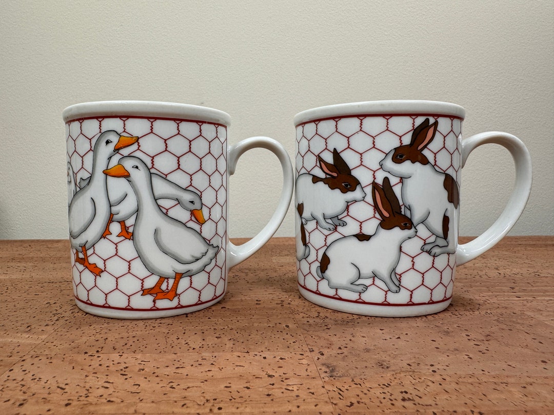 Vintage Takahashi Ducks or Rabbits Mug(s) | Japan - Etsy