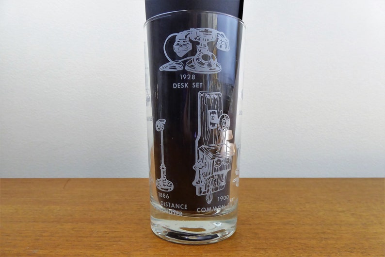 Vintage Telephone Telecom Glasses Evolution of Phones | Etsy