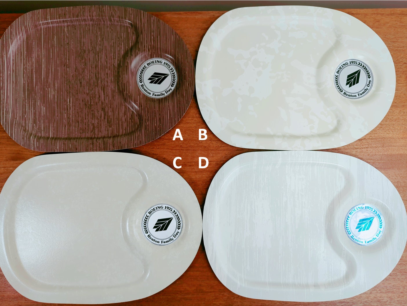 1975 Boeing Airplane Window Punch Out Tray(s) | Renton Family Day ...