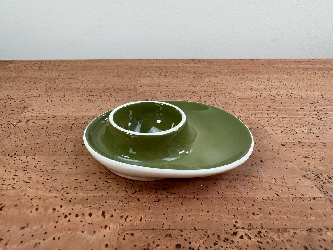Figgjo Flint Egg Cup Green White Norway 1970s - Etsy